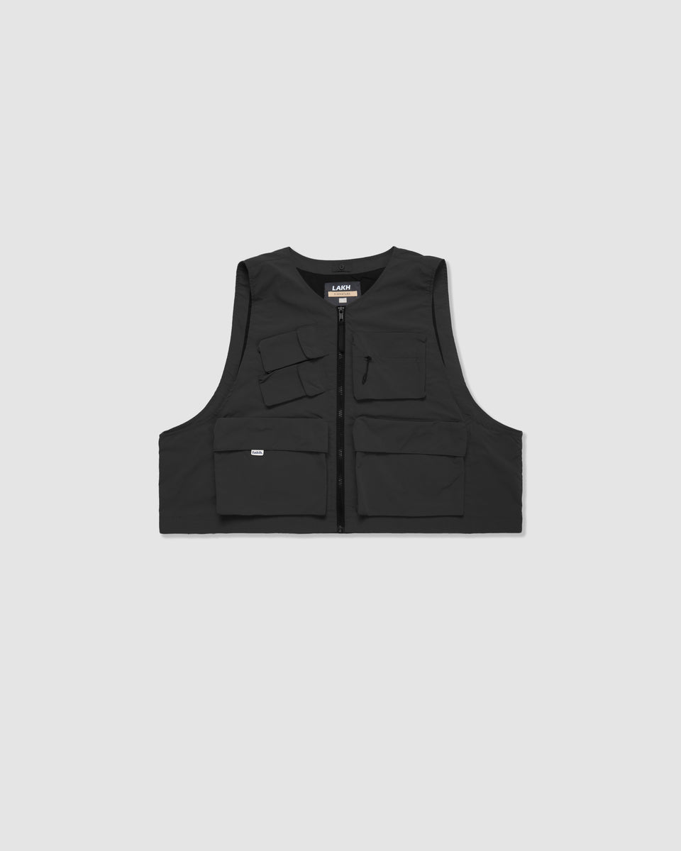 Double Layered Half Jacket - Black – LAKH