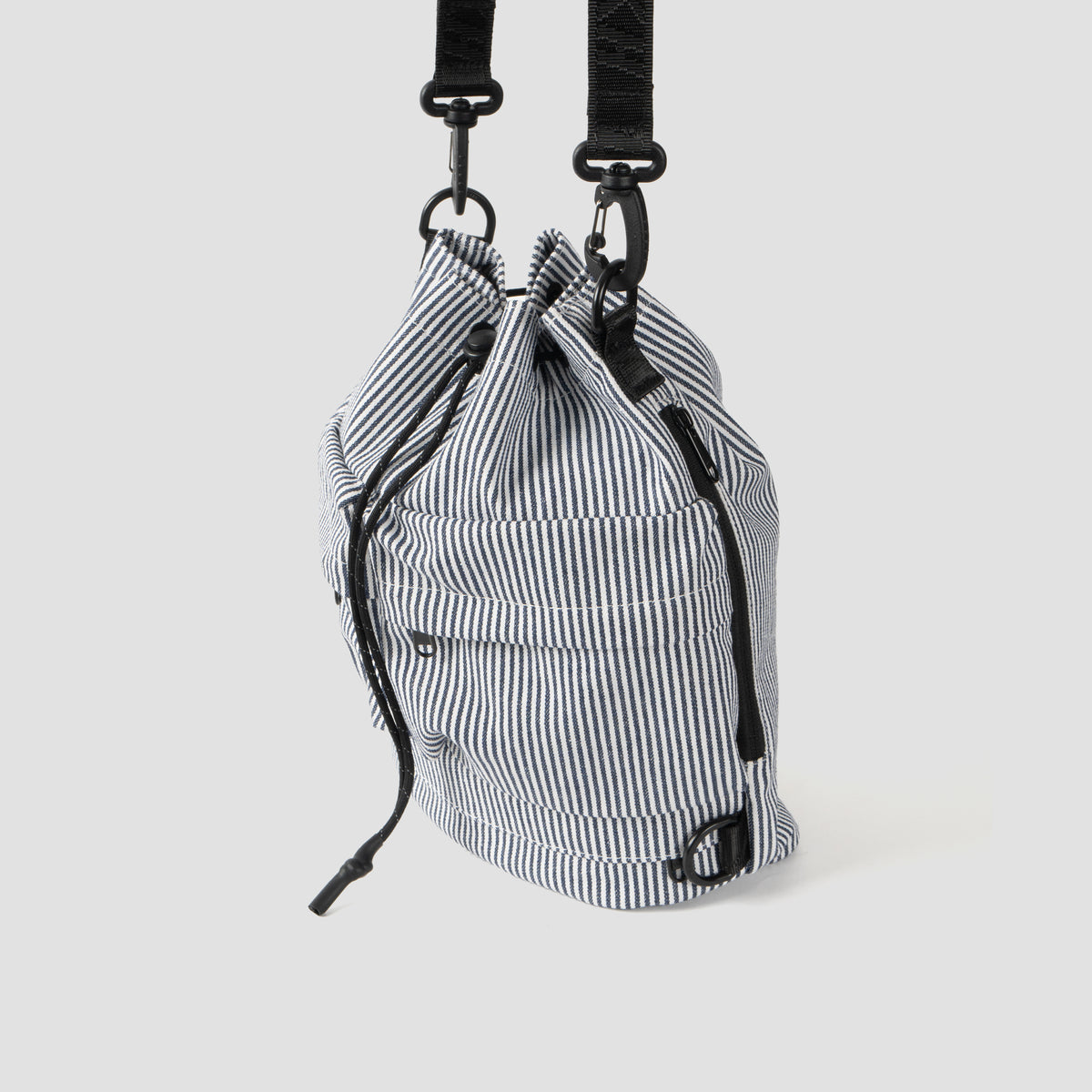 Six Pockets Shoulder Bag - Strip Navy – LAKH