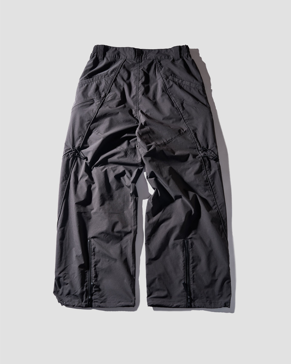 Slanted-Zipper Track Pants - Grey – LAKH