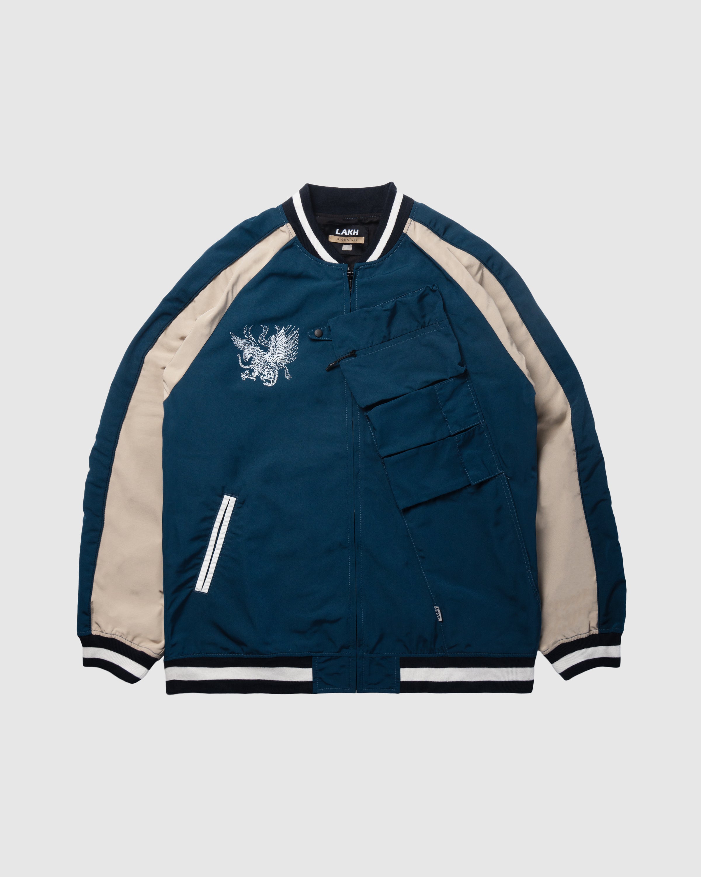 Vermilion Bird Souvenir Jacket - Blue – LAKH
