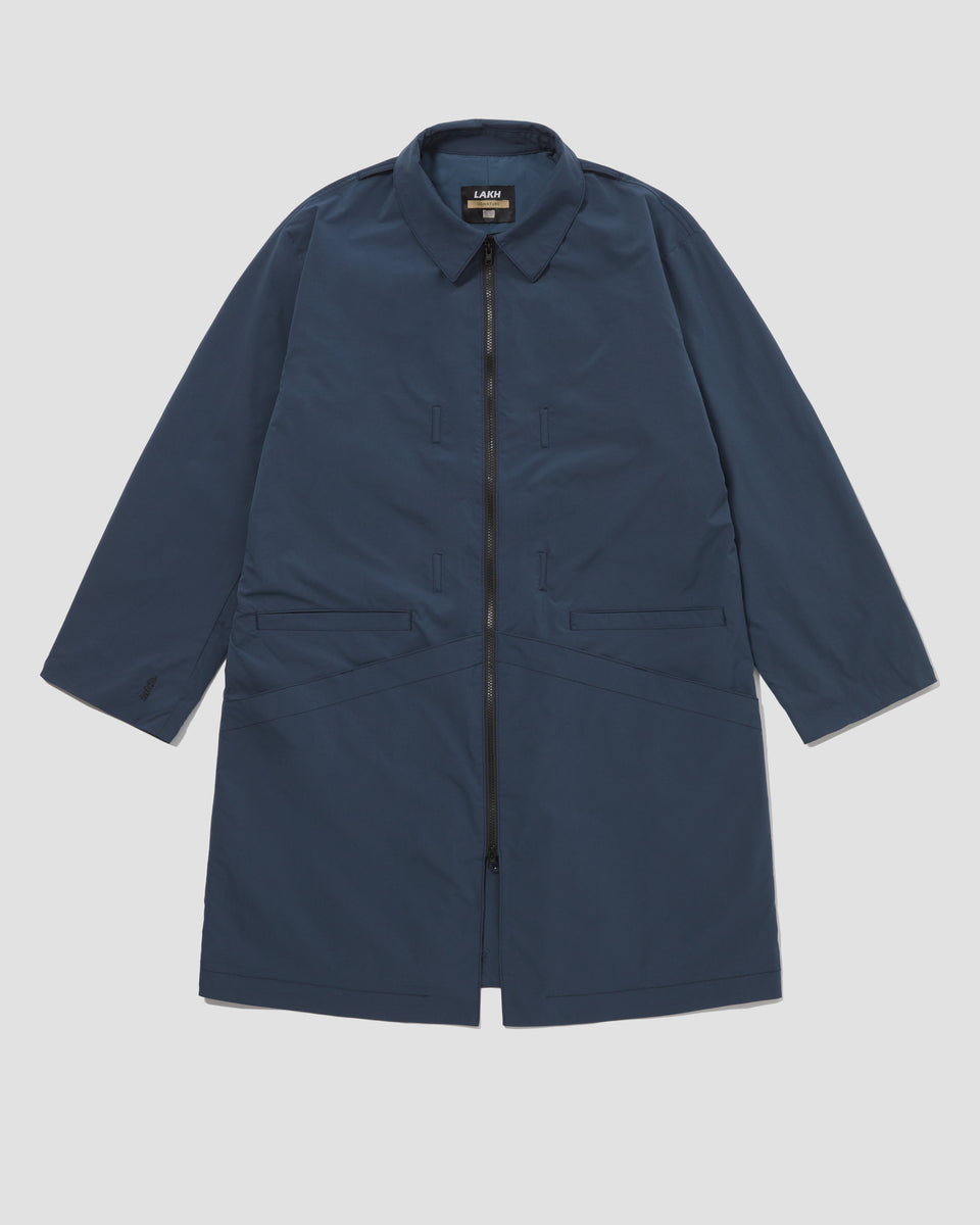 Functional Soutien Collar Coat - Navy – LAKH